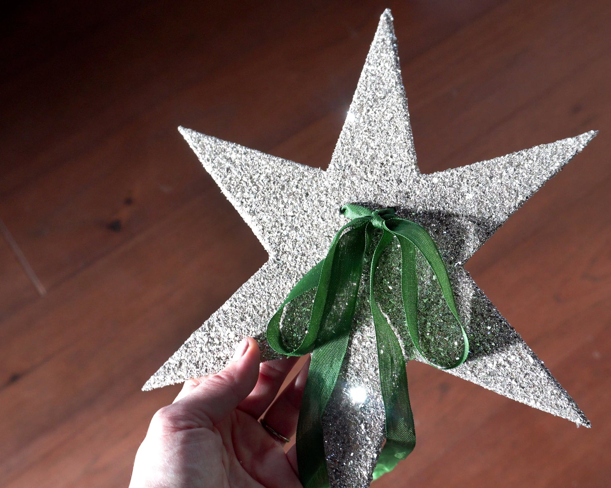 Easy Christmas Star with German Glass Glitter