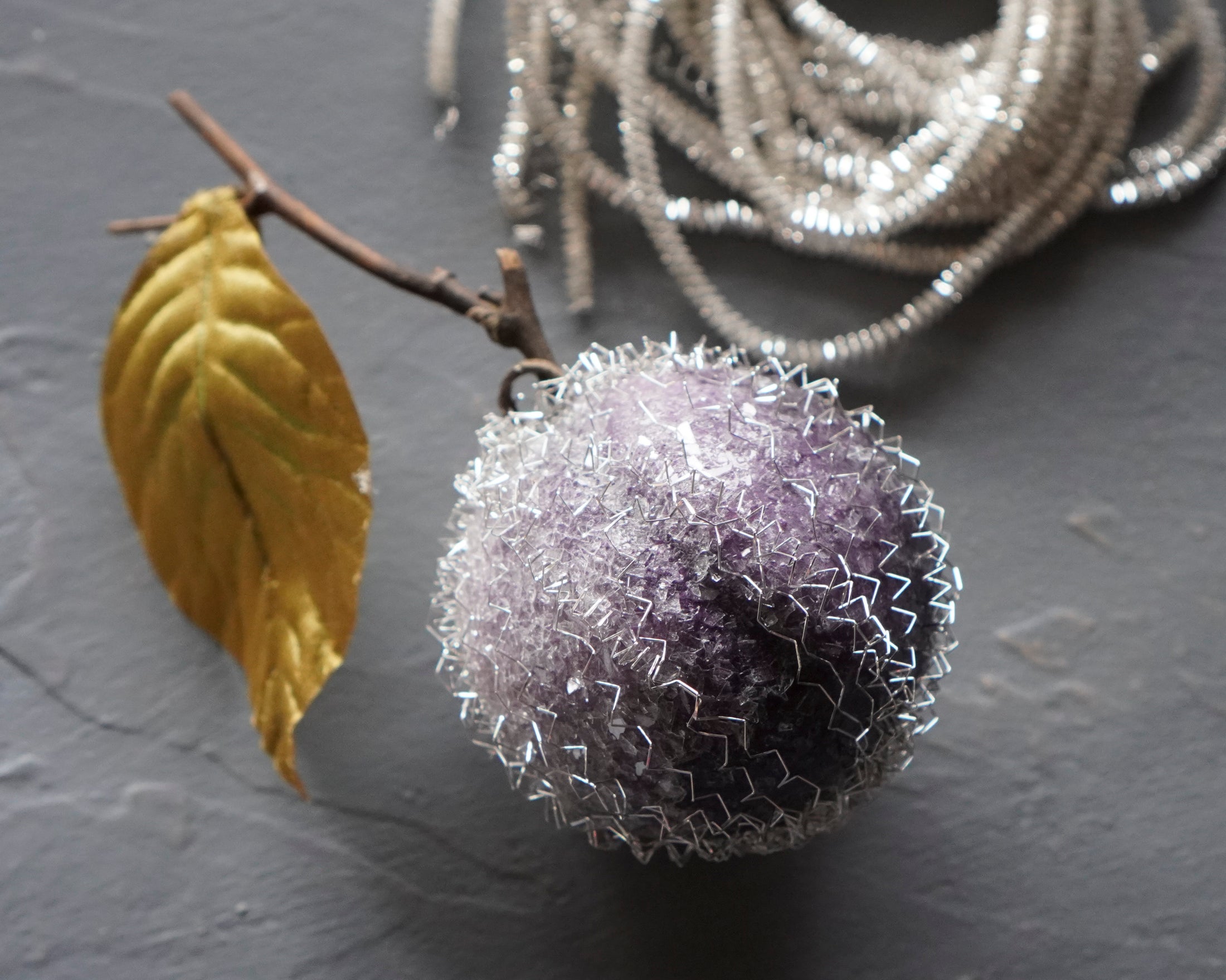 German Crinkle Wire - Silver Spiral Stretch Wire Trim, 4 Strands