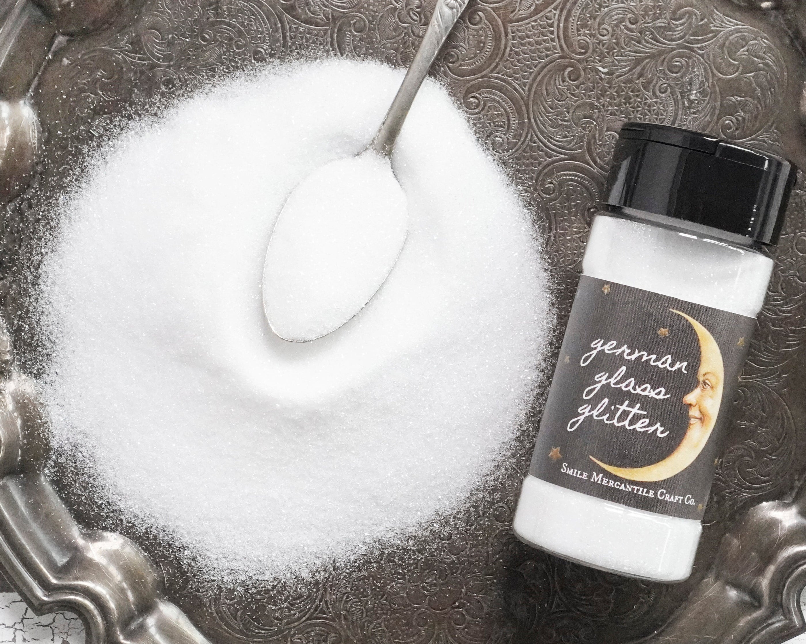 Fine Grain Glass Glitter, Clear