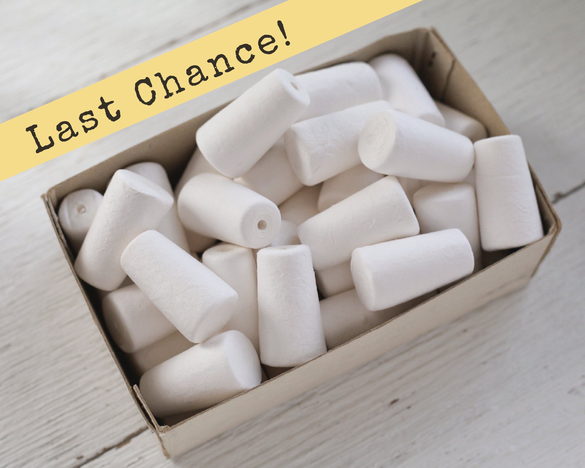 Spun Cotton Stoppers - 38mm Tapered Peg / Plug Craft Shapes, 12 Pcs.